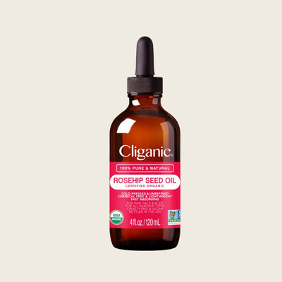 Organic Rosehip Seed Oil - Cliganic Skin & Hair Oils